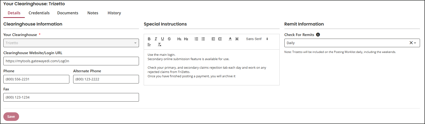 Manage Your Clearinghouse – OneSpot